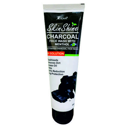 SKIN SHINE CHARCOAL FACE WASH 100GM - Knoll Healthcare