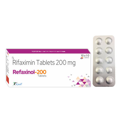 REFAXINOL-200 TAB (ALU) 10X10 - Knoll Healthcare